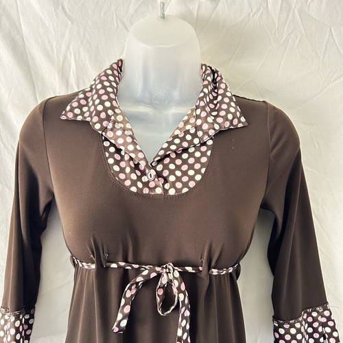 70s Dress Small Retro Disco Funky Party Polka Dot Mini Homecoming ...