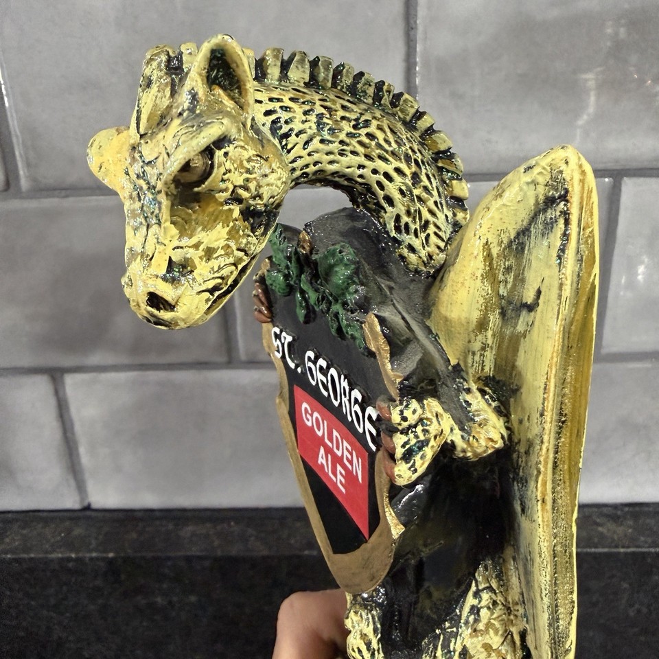 St. George Hampton, Virginia Golden Ale Dragon Beer Tap Handle- Read ...