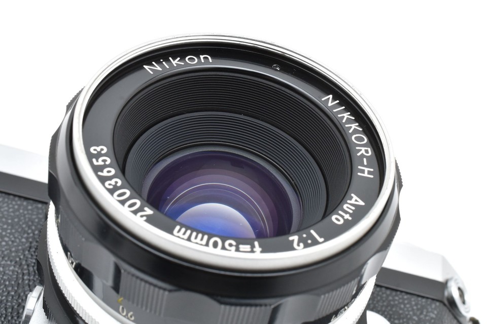 [ N Mint ] Nikon F Eye Level Film Camera Silver Lens Nikkor-H 50mm F2 ...