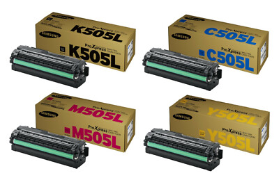 4 x Original Toner Samsung SL-C2620DW SL-C2670FW / K505L Y505L C505L ...