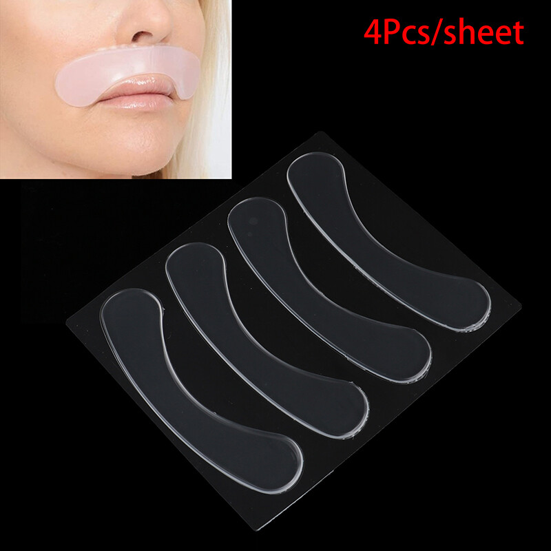 4Pcs Tightening Mouth Lip Anti Wrinkle Pads Stick Silicone Wrinkle ...