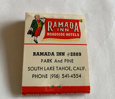 Vintage Ramada Inn-Park & Pine-South St, Lake Tahoe, Ca Matchbook ...