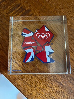 LONDON Olympics. Souvenir Acrylic Paperweight. VGC | eBay Australia