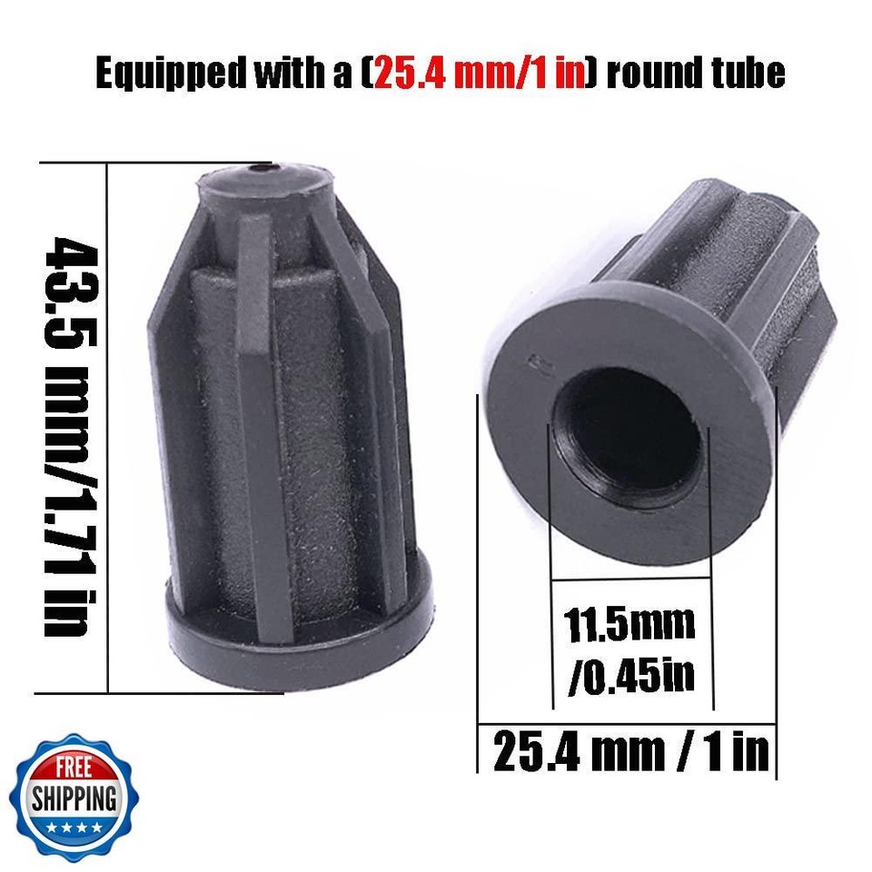 10Pcs Caster Socket Sleeve Round Inserts, Chair Caster Wheel Stem ...