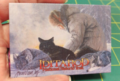 Alaska Magnet - Jon van Zyle Iditarod Firelight print on canvas magnet ...