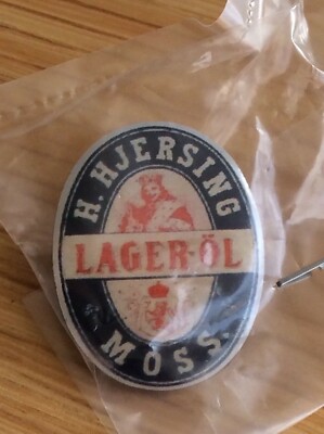 H Hjersing Bryggeri lager øl pins Old Norwegian brewery | eBay