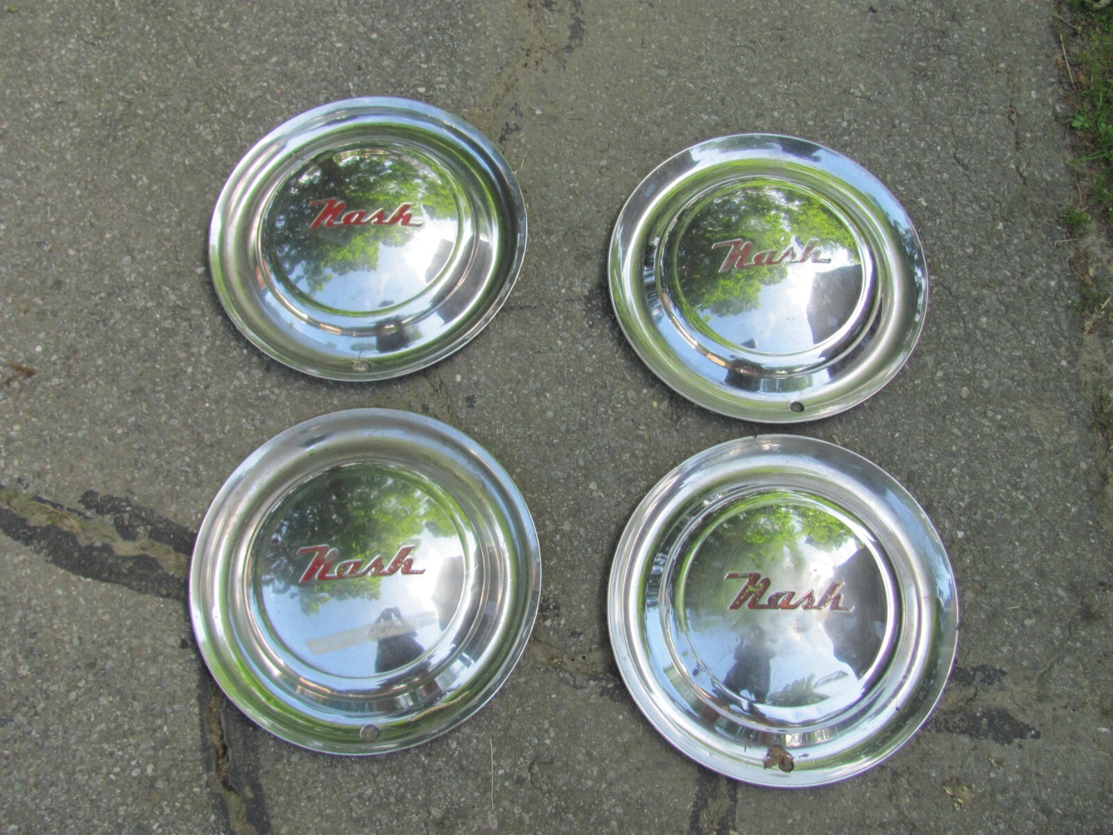 Nash Rambler 1952-1955 Hubcaps OD 15" Wheel Covers Set of 4 | eBay