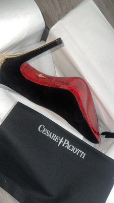 Cesare Paciotti Women's Suede Dagger Heel - Gold | eBay