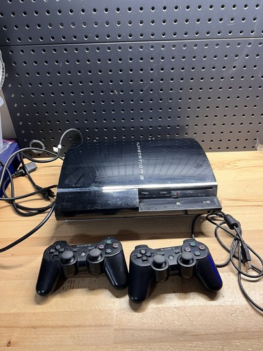 Sony PlayStation 3 PS3 60GB Piano Black Backwards Compatible Console ...