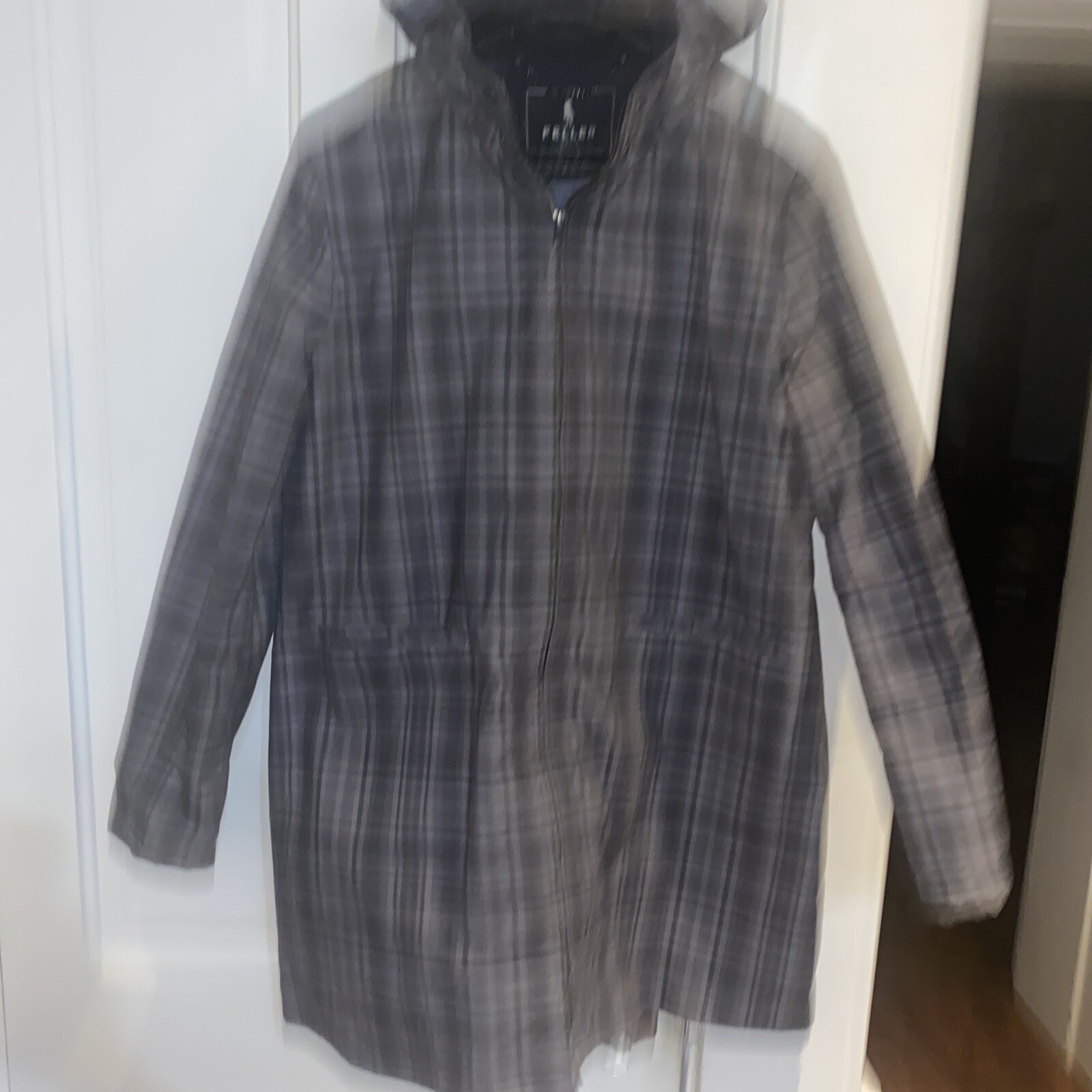Feller Clothing Seattle Women’s Waxed Cotton Gray Plaid Raincoat ...