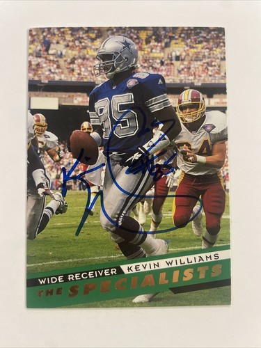 1995 SkyBox Kevin Williams Autographed Card #153 Cowboys A-318 | eBay