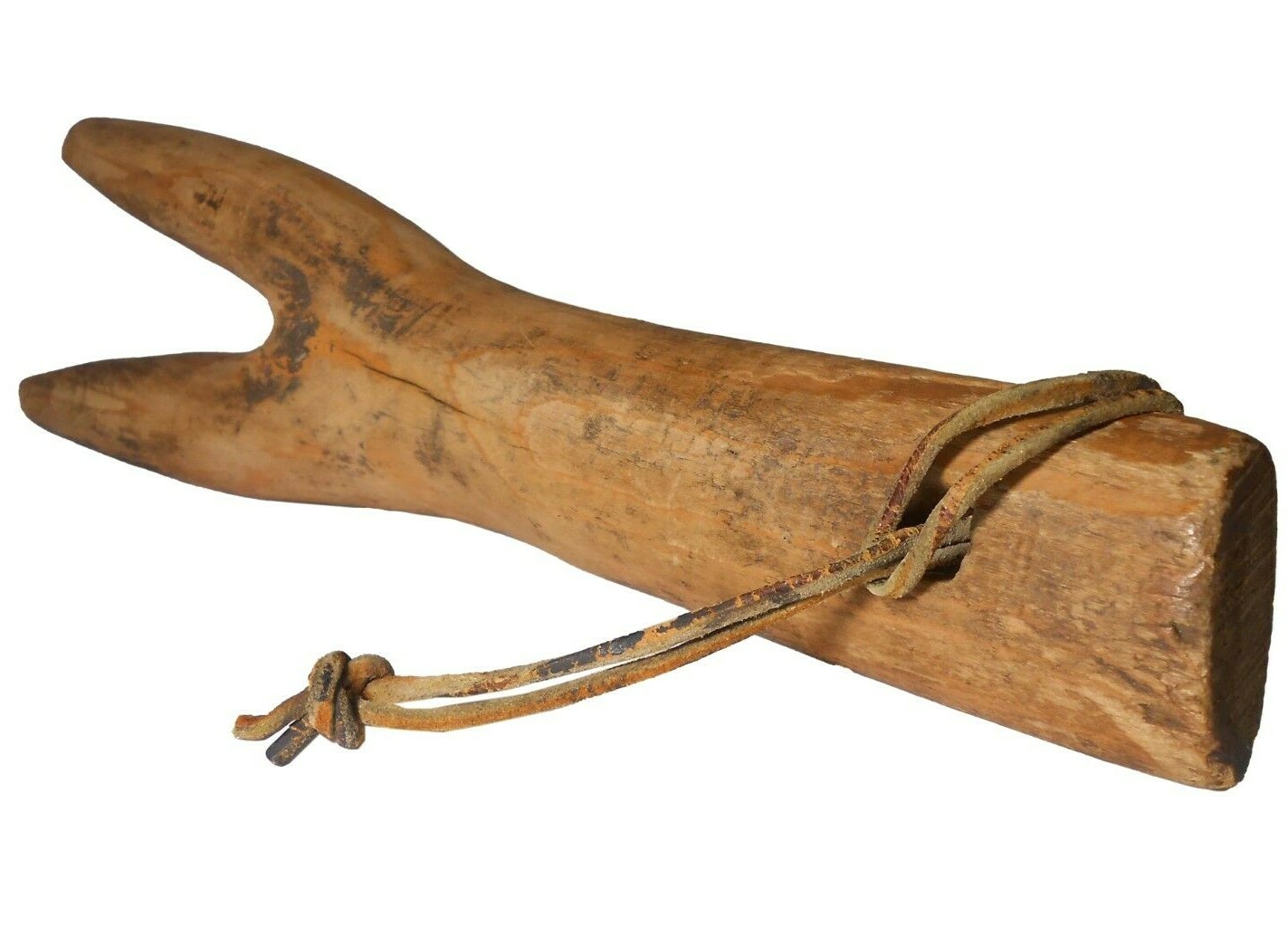 SCARCE EARLY-MID 19TH C AMERICAN ANTIQUE NEW ENGLAND PRIMITIVE ROOT WD ...