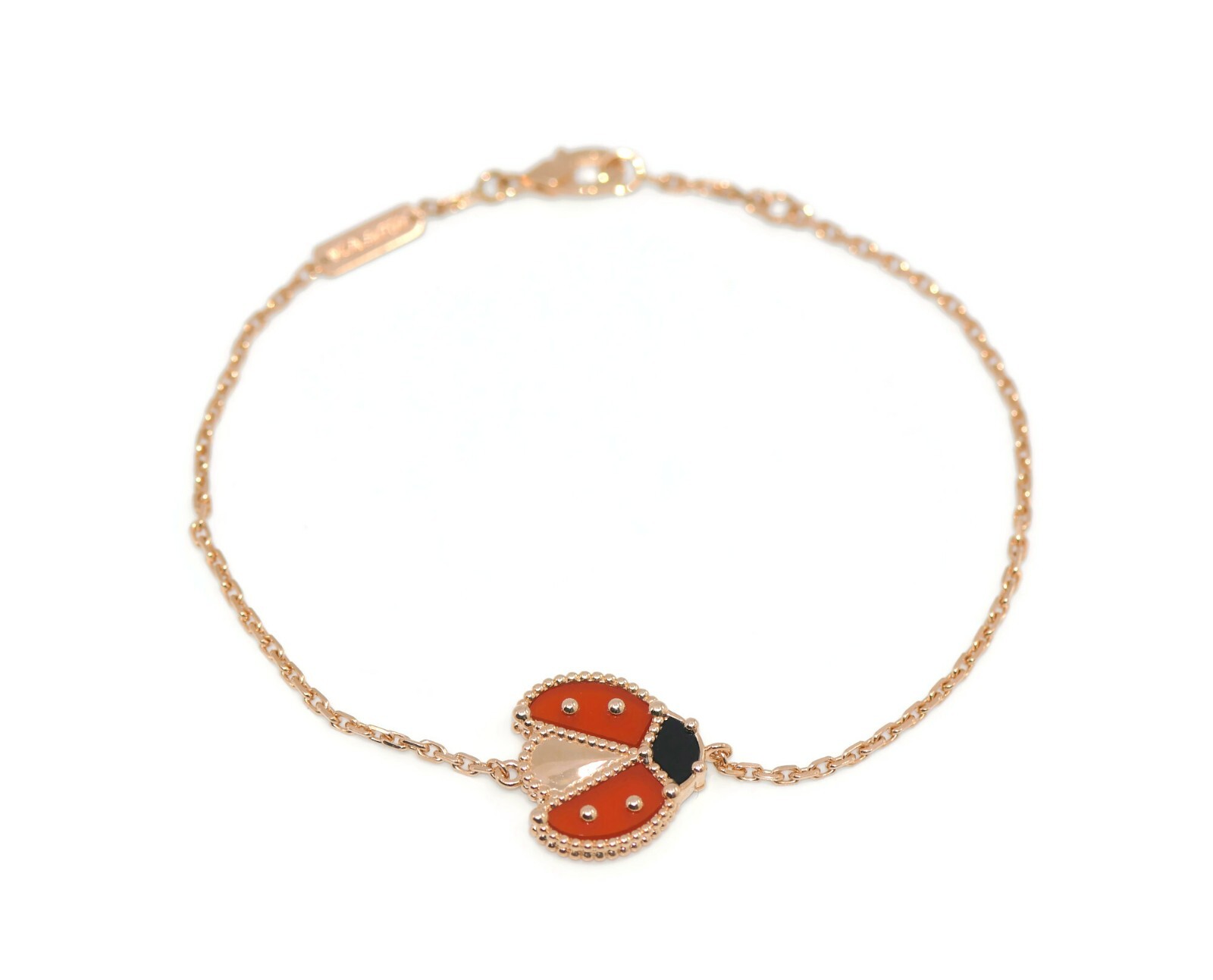 Van Cleef & Arpels Lucky Spring Ladybug 18K Rose Gold Bracelet | eBay