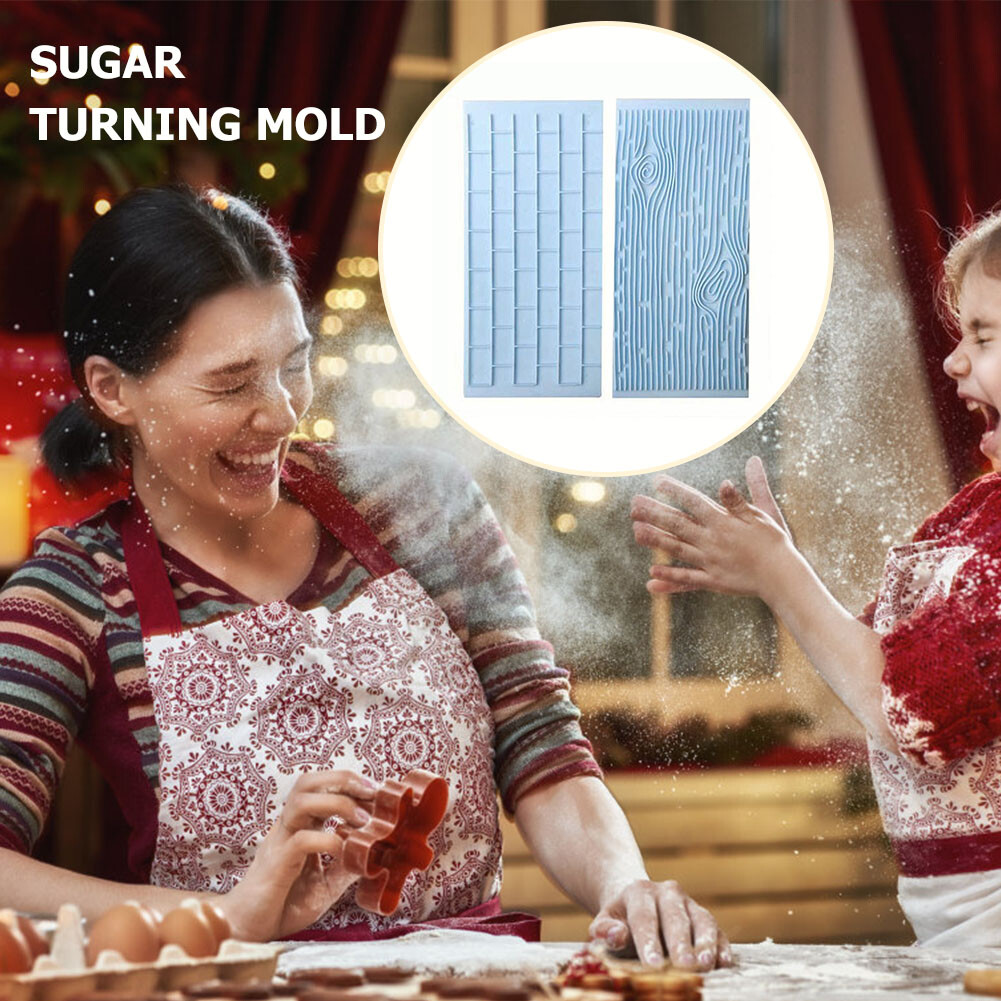 2 Pack Candy Fondant Mould Easy Clean Candy Mold Non-slip for Baking ...