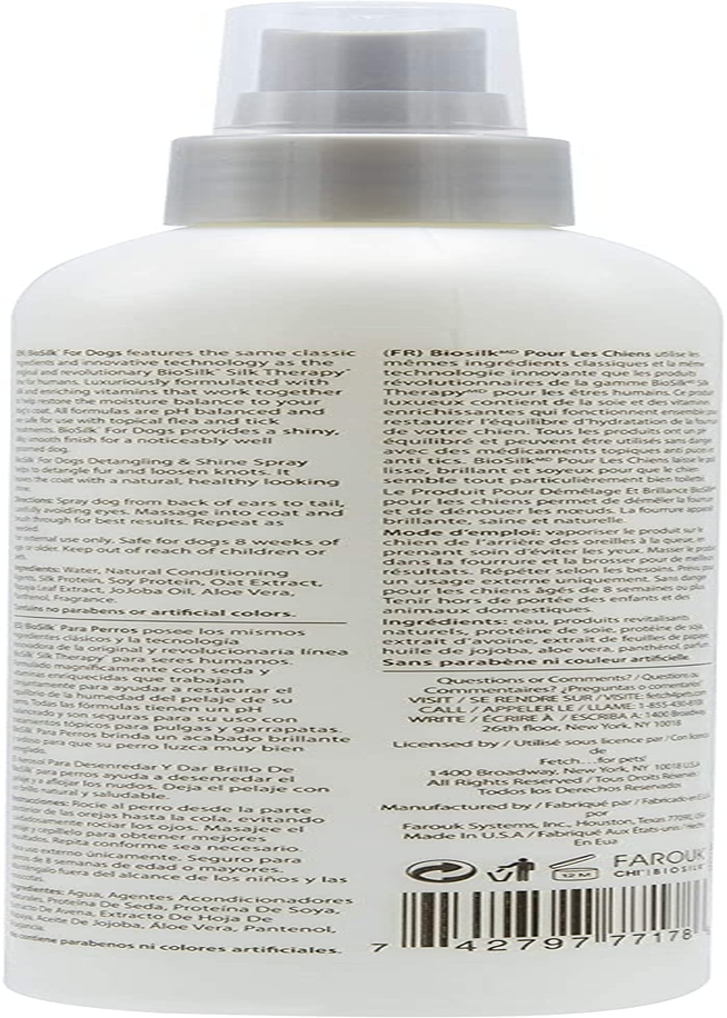 Therapy Detangling Plus Shine Protecting Mist For Dogs Best Detangling ...