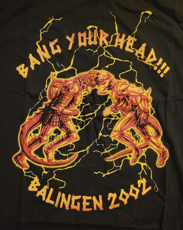 Vintage 2002 Bang Your Head Slayer Overkill Nevermore UK Tour Band T ...
