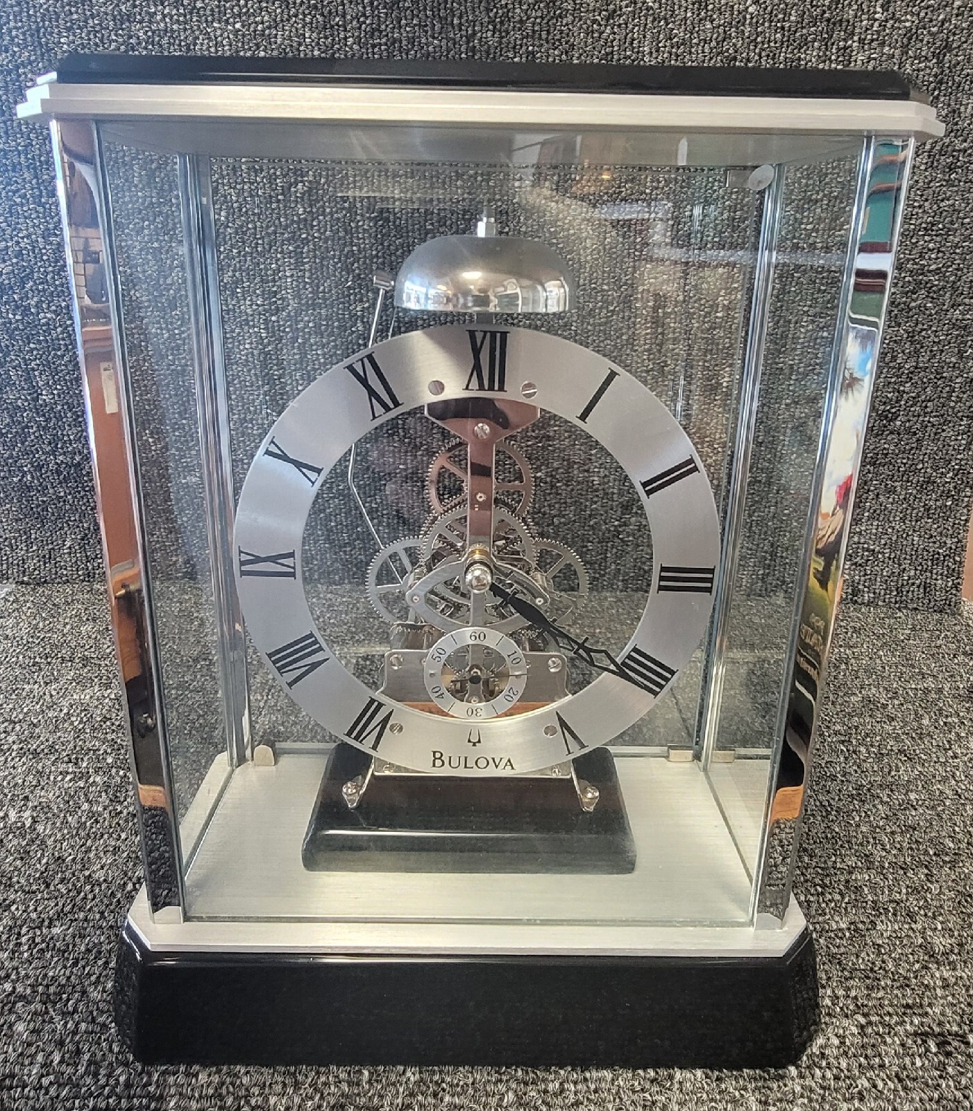 Bulova Vantage Clock in Black - B2023 - FREE SHIPPING | eBay