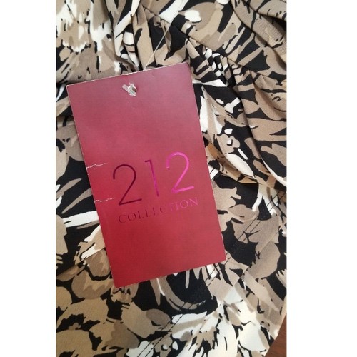 NWT's-212 COLLECTION Multicolor Floral Faux Mock Wrap Dress Cap Sleeve ...