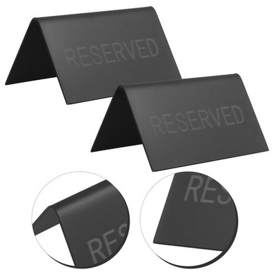 2 Pcs Reserved Sign Double Sided Large Table Signs for Wedding Event ...