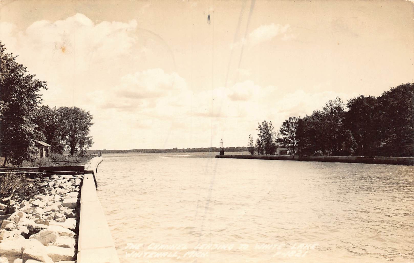 J84/ Whitehall Michigan RPPC Postcard c1950s White Lake Channel 15 | eBay