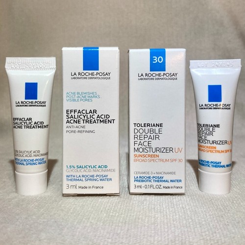 2pc La Roche-Posay SAMPLE Set Effaclar Salicylic Acid+Toleriane Double ...