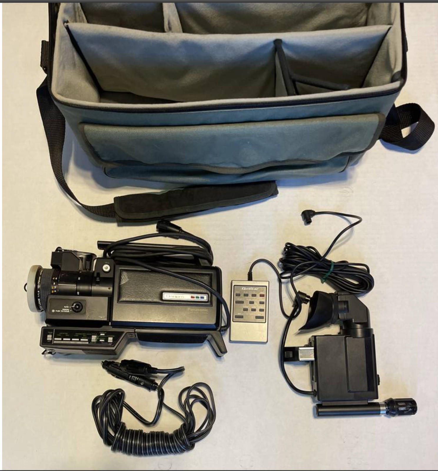PANASONIC COLOR VIDEO CAMERA NEWVICON OMNIPRO PK-957 w/ Remote, Case ...
