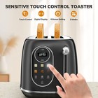 Toaster Touch Control, Retro Toaster with Touchscreen, Stainless Steel ...