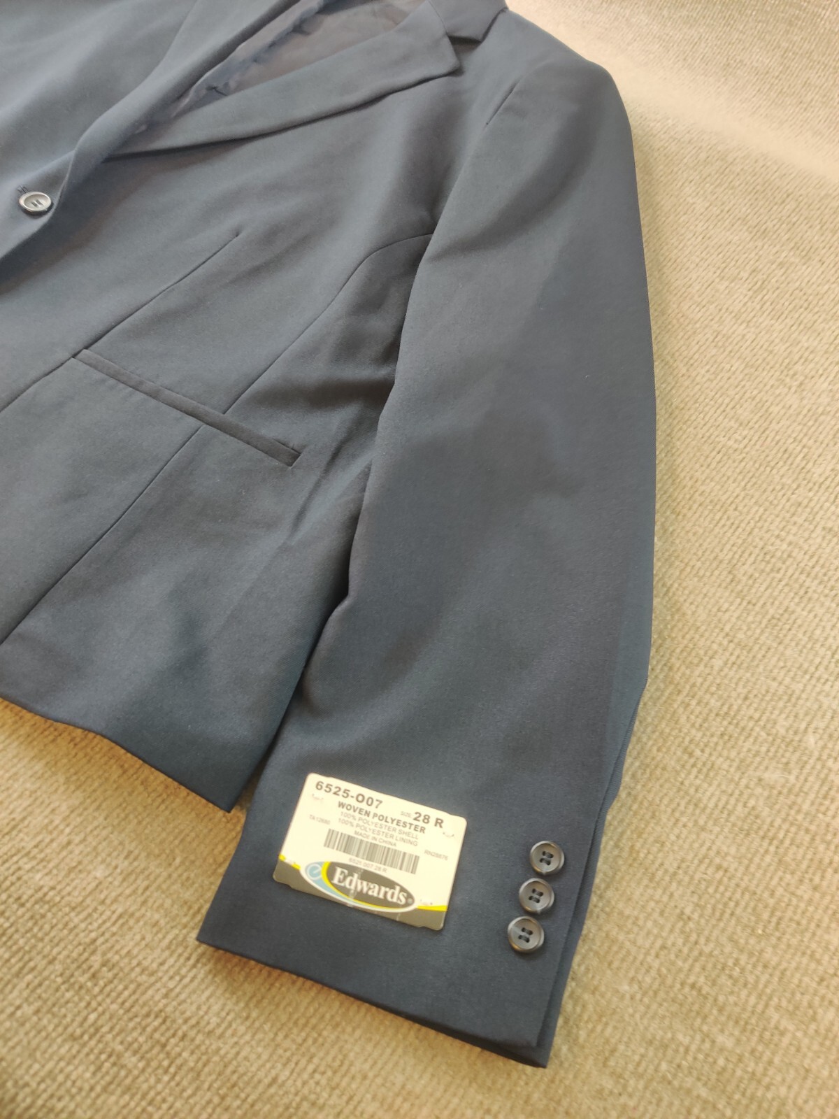 Edwards Signature Blazer Jacket Navy Blue Washable 6525-007 Womens Size ...