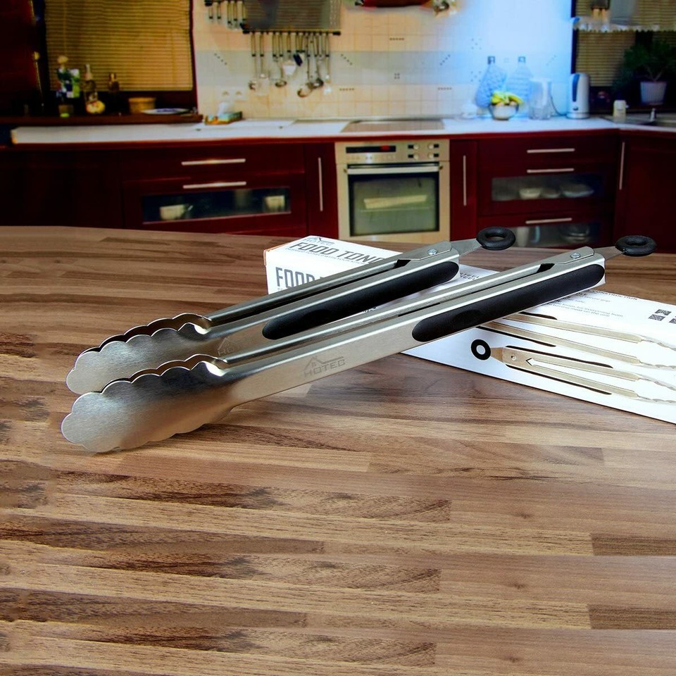 Hotec stainless steel kitchen clamp set 2-9" and 12", metal clamp with ...