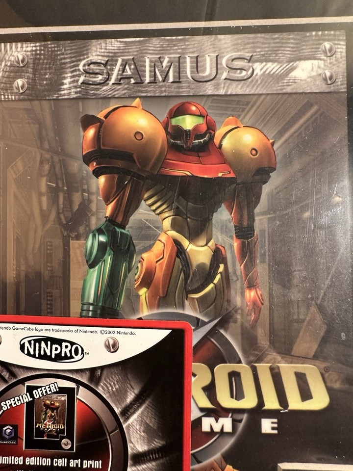 Metroid Prime Limited Edition Cell Art Samus Nintendo GameCube COA ...