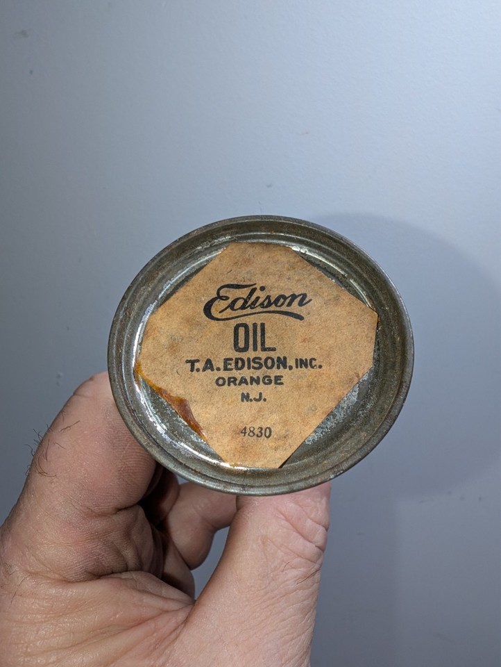 MARKED Edison EDISON OIL CAN Phonograph ACCESSORY | eBay