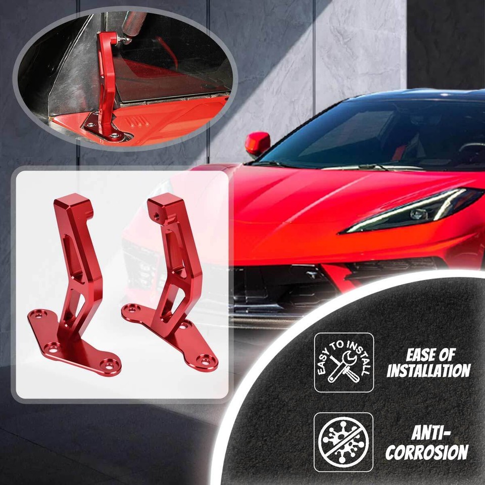 for Corvette C8 Stingray Z06 Z51 Rear Stand Bar Hatch Support Brackets ...