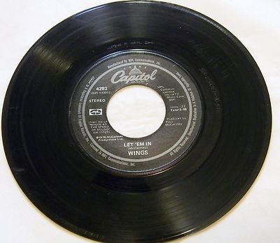 WINGS LET 'EM IN/BEWARE MY LOVE CAPITOL LABEL 45 RPM RECORD 039 | eBay