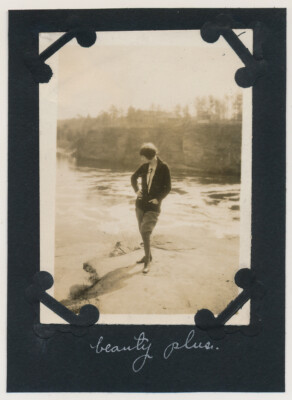 "BEAUTY PLUS" FLAPPER Girl WOMAN in ANDROGYNOUS FASHION 1920's CAPTION ...