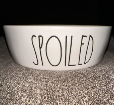 Rae Dunn Spoiled Dog/Cat Dish-Dog/cat Bowl Food Or Water | eBay
