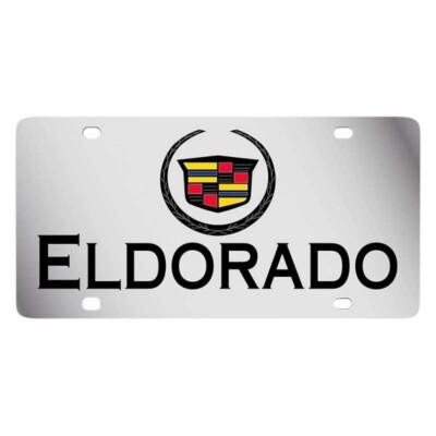 Cadillac Eldorado 3D Chrome Premium Steel License Plate Official ...