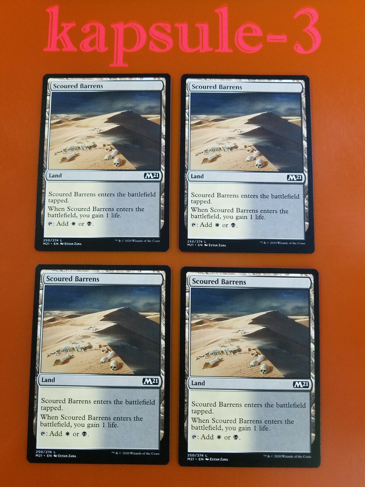 4x Scoured Barrens | M21 Core Set 2021 | MTG Magic Cards | eBay