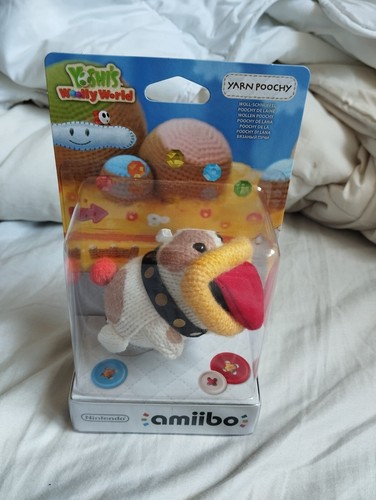 Nintendo Amiibo Yoshi's Woolly World - Yarn Poochy TOTALLY NEW!! great ...