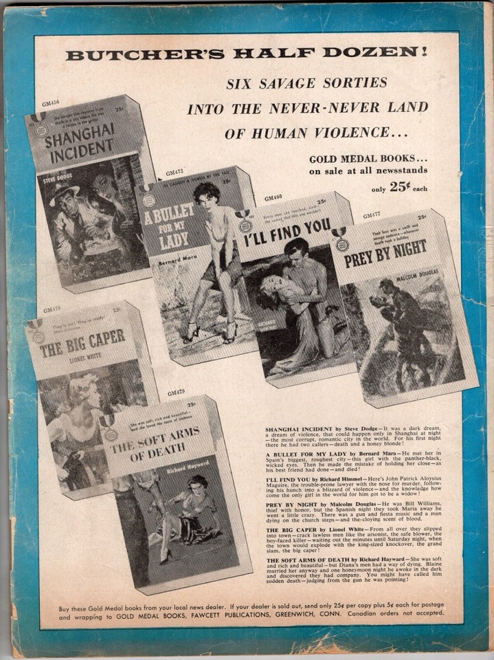 CAVALIER July 1955 W. R. Burnett MICKEY SPILLANE'S DAMES Man Men PULP ...