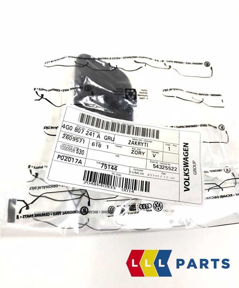 AUDI A6 4G 10-14 NEW GENUINE FRONT S-LINE BUMPER TOW HOOK COVER CAP ...