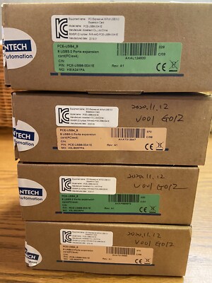 LOT of 4 Brand New Advantech PCE-USB4-8 PCE-USB4-00A1E Expansion Card In Box | eBay