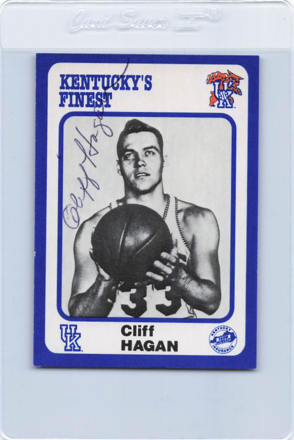1988 Collegiate #2 Cliff Hagan Kentucky Wildcats Signed Auto *J8995 | eBay
