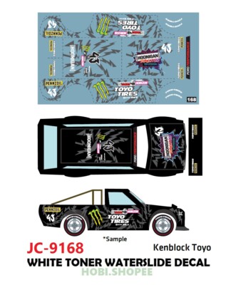 JC-9168 White Toner Waterslide Decal KEN BLOCK Toyo Custom 1:64 Hot ...