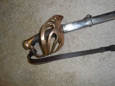 French M1882 Mounted Infantry Officers Sword, Variant Bronze, Brass ...