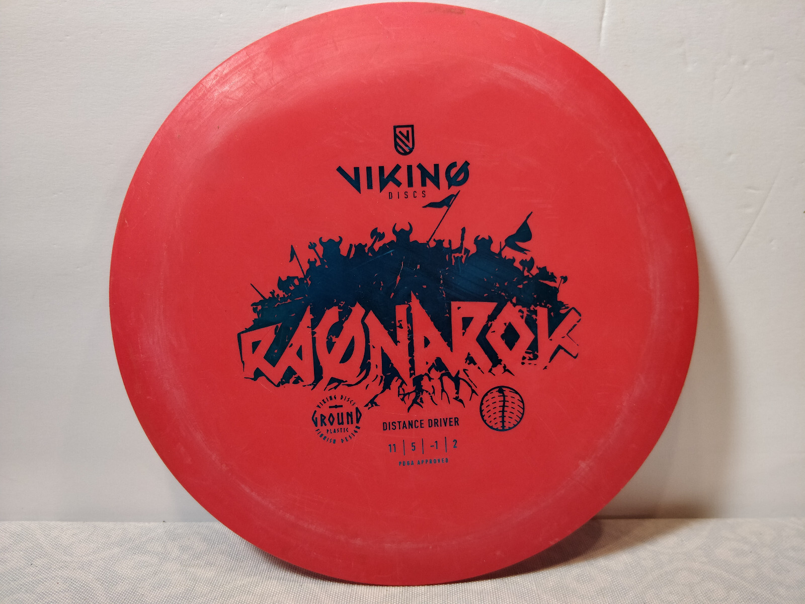 Viking Discs Ground Ragnarok 169 grams Red disc golf | eBay