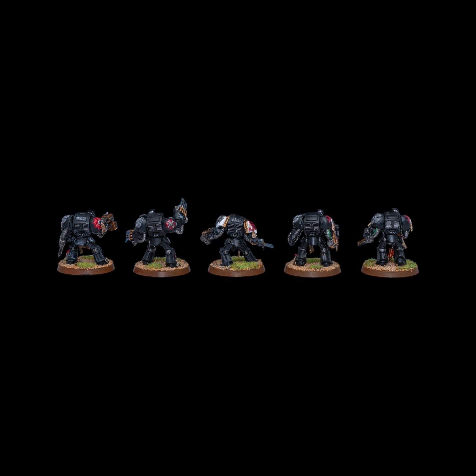 Well Painted Black Templar Terminator Squad Warhammer 40k 1 of 4 | eBay