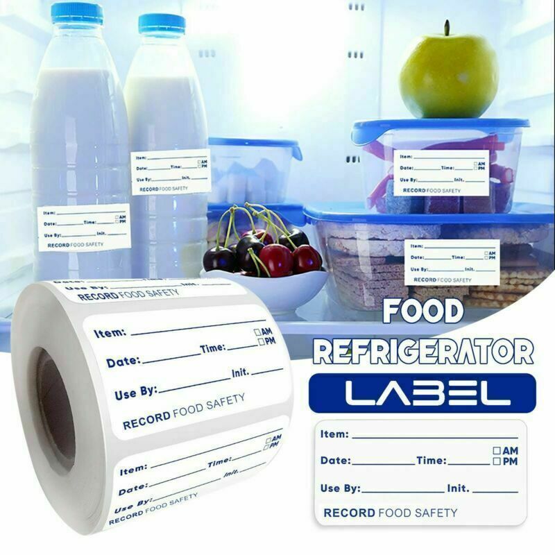 500Pcs/Roll Date Labels Fridge Food Storage Labels Catering Stickers ...