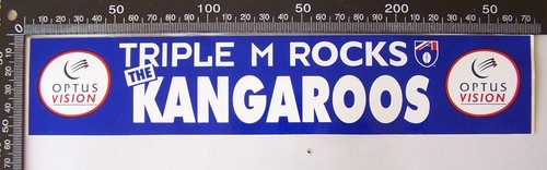 OLD OPTUS VISION 1997 AFL TRIPLE M ROCKS KANGAROOS NORTH MELBOURNE CLUB ...