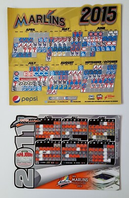 MLB Miami Marlins Magnetic Sports Baseball Florida Schedule 2011 2015 ...