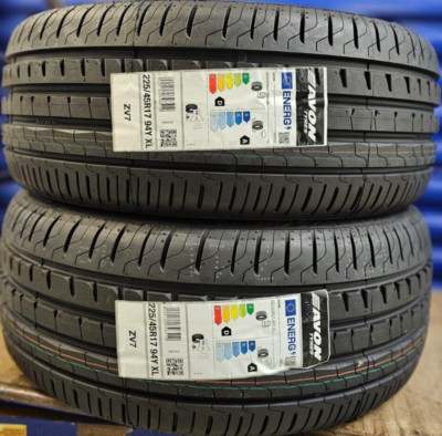 2X NEW AVON ZV7 SPORT 225/45 ZR17 XL 94Y UHP A1 CAR TYRES 225 45 17 ...